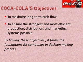 Coca cola strategic management | PPTX