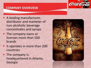 Coca cola strategic management | PPTX