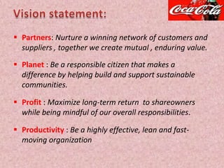 Coca cola strategic management | PPTX