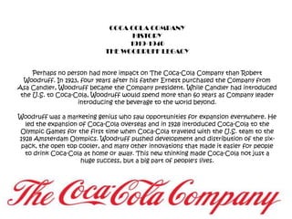 Coca Cola Company | PPT