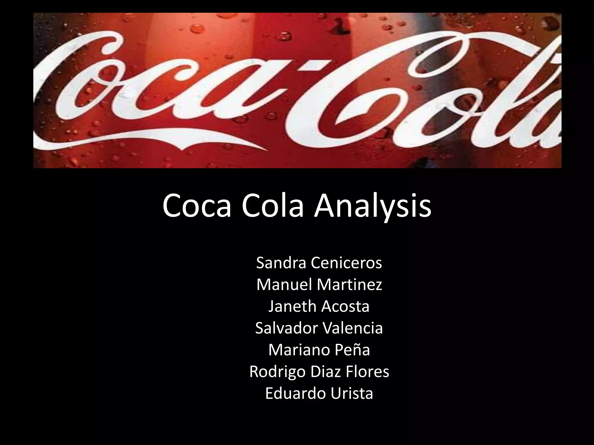 Analysis of Coca Cola in China | PPTX