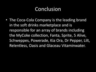 Analysis of Coca Cola in China | PPTX