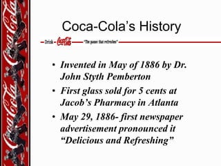 Cocacola COMPANY | PPTX | Business | Business and Finance