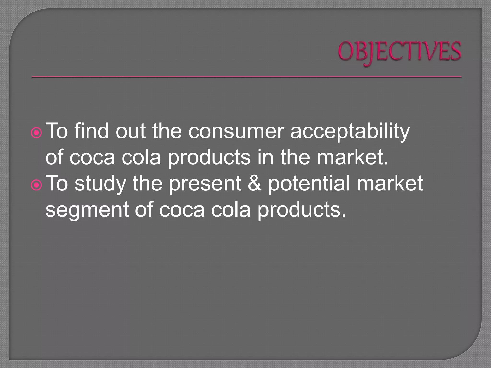 Case Study on Coca Cola Company | PPTX