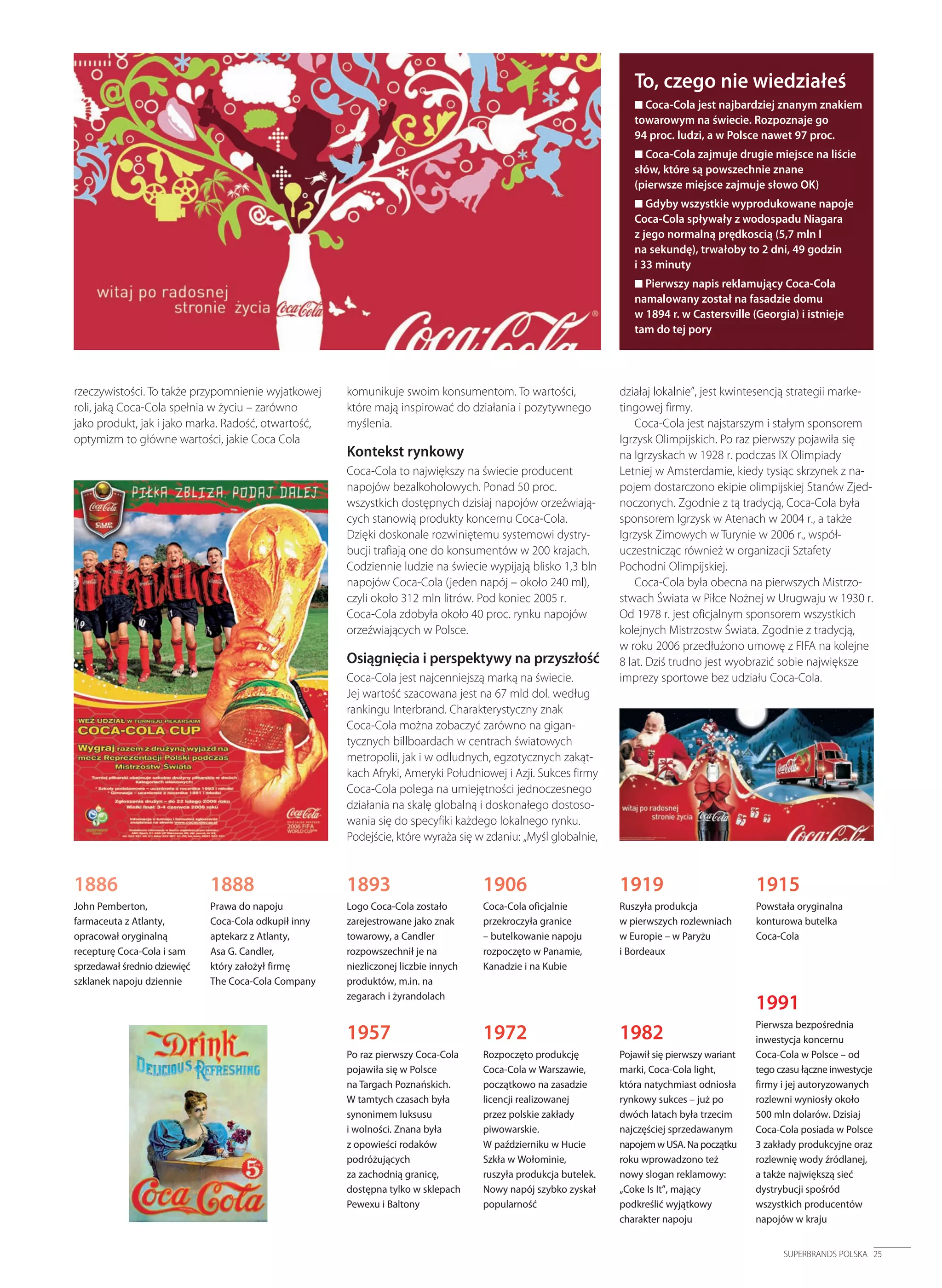 Case study marki Coca cola z Albumu Superbrands Polska 2006 | PDF