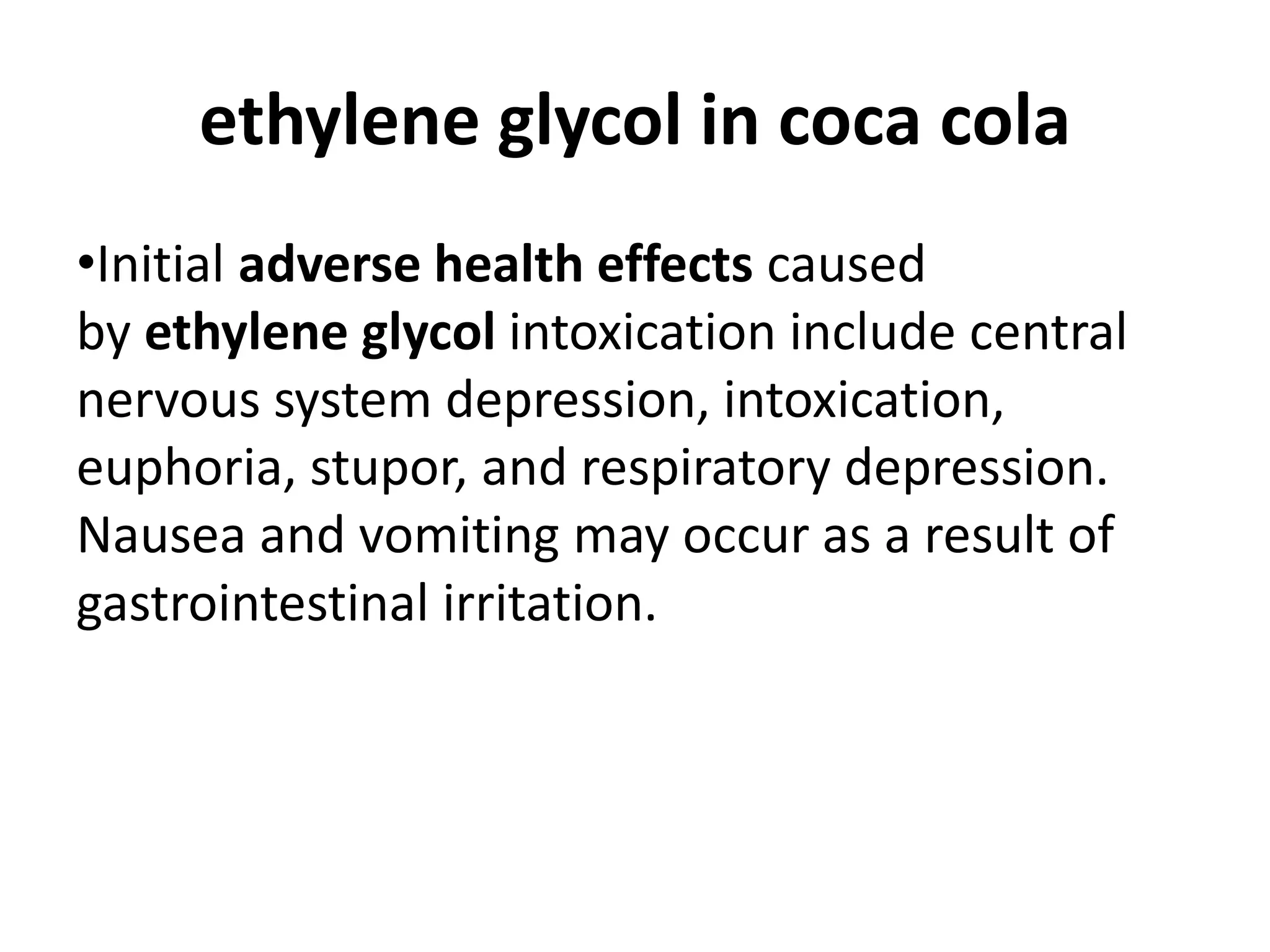 The Impacts of Coca Cola | PPTX