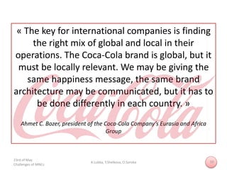 Marketing analysis of Coca cola | PPTX