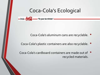 Cocacola co. analysis | PPT