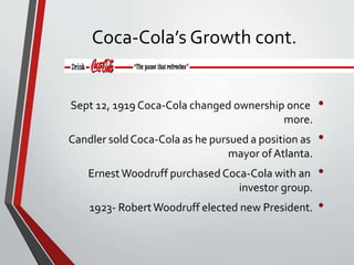 Cocacola co. analysis | PPTX