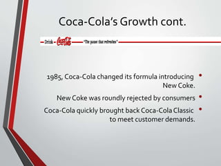 Cocacola co. analysis | PPT