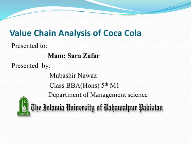 Supply chain of Coca Cola | PPTX | Logistics | Business