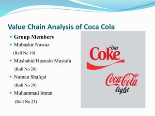 Supply chain of Coca Cola | PPTX | Logistics | Business