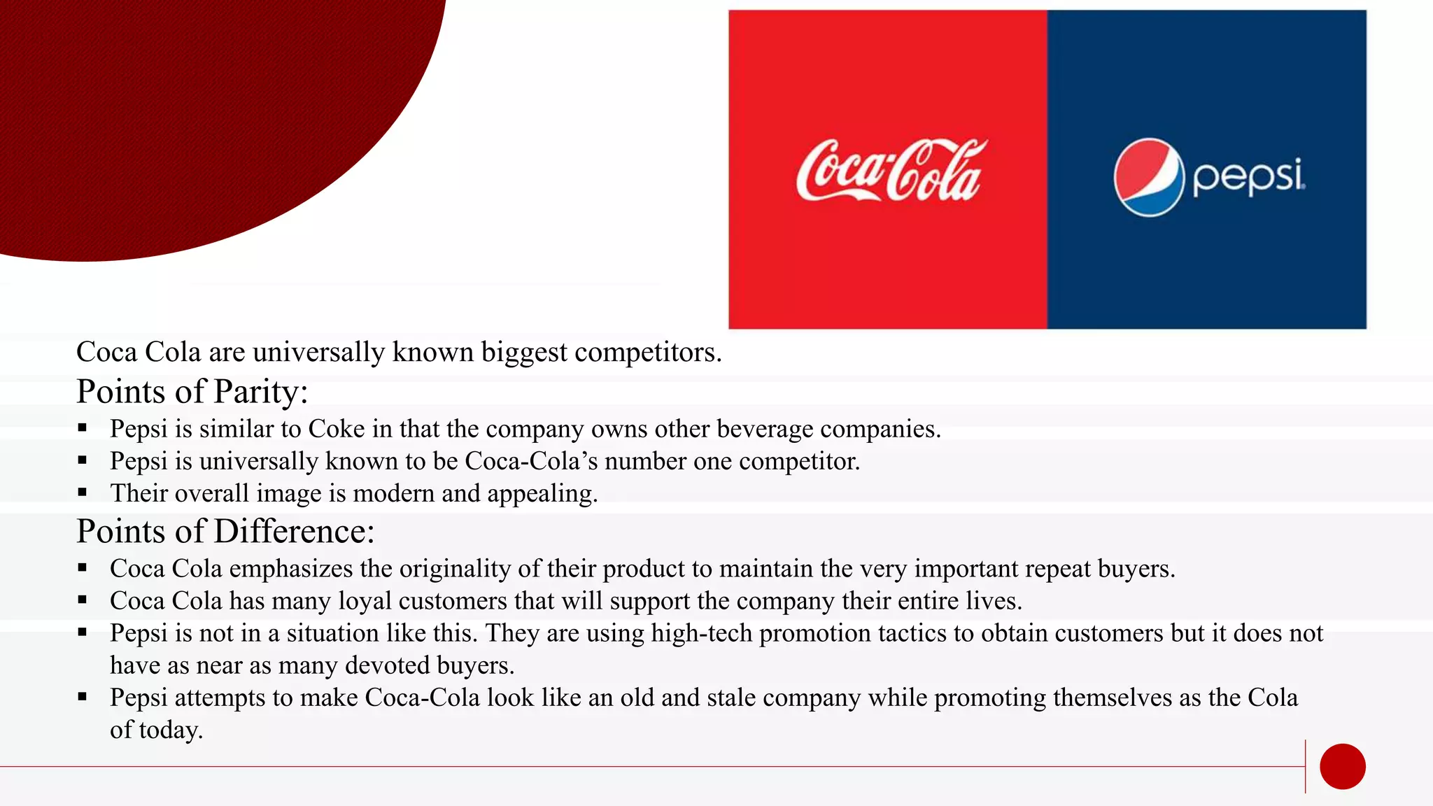 Coca cola brand positioning | PPTX
