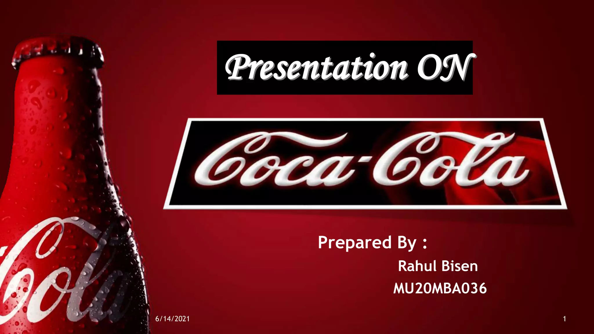 Coca Cola Vs Pepsi SWOT Analysis & Porters Model Of Coca Cola | PPTX