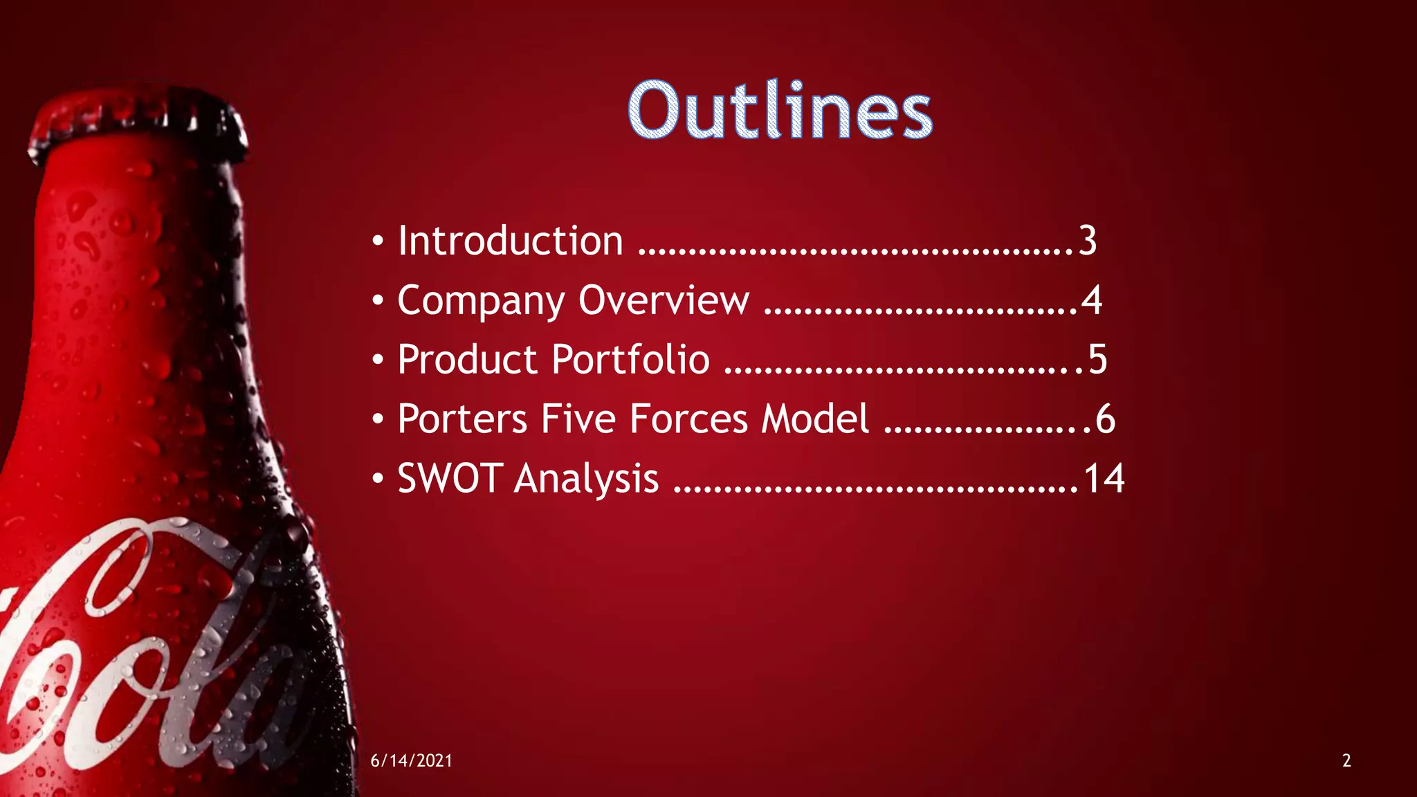 Coca Cola Vs Pepsi SWOT Analysis & Porters Model Of Coca Cola | PPTX