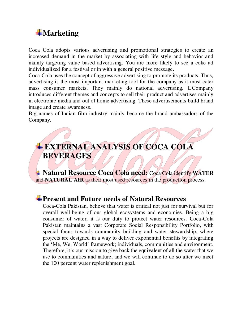 Strategic Management of Coca Cola Company | PDF
