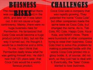 Coca Cola Company Case Study | PPT