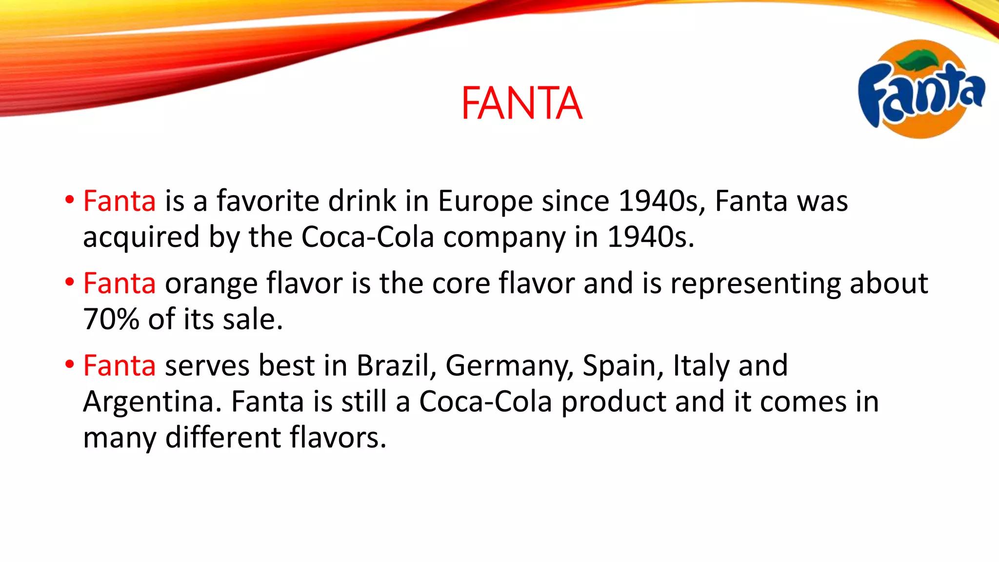 Coca cola and its brands | PPT