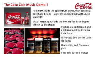 Coca cola art and music challenge | PPTX | Business and Finance