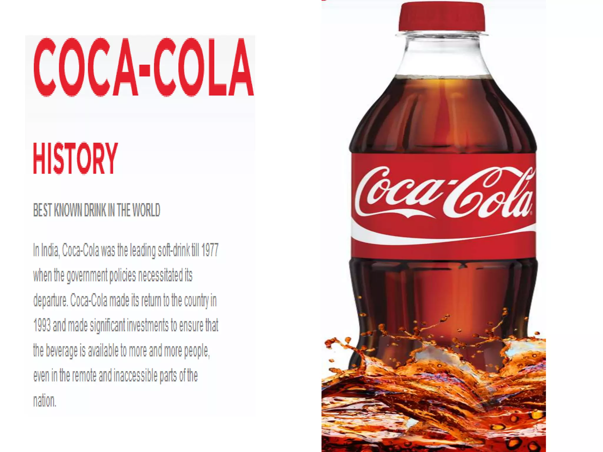 Coca cola company profile by arun franco | PPTX