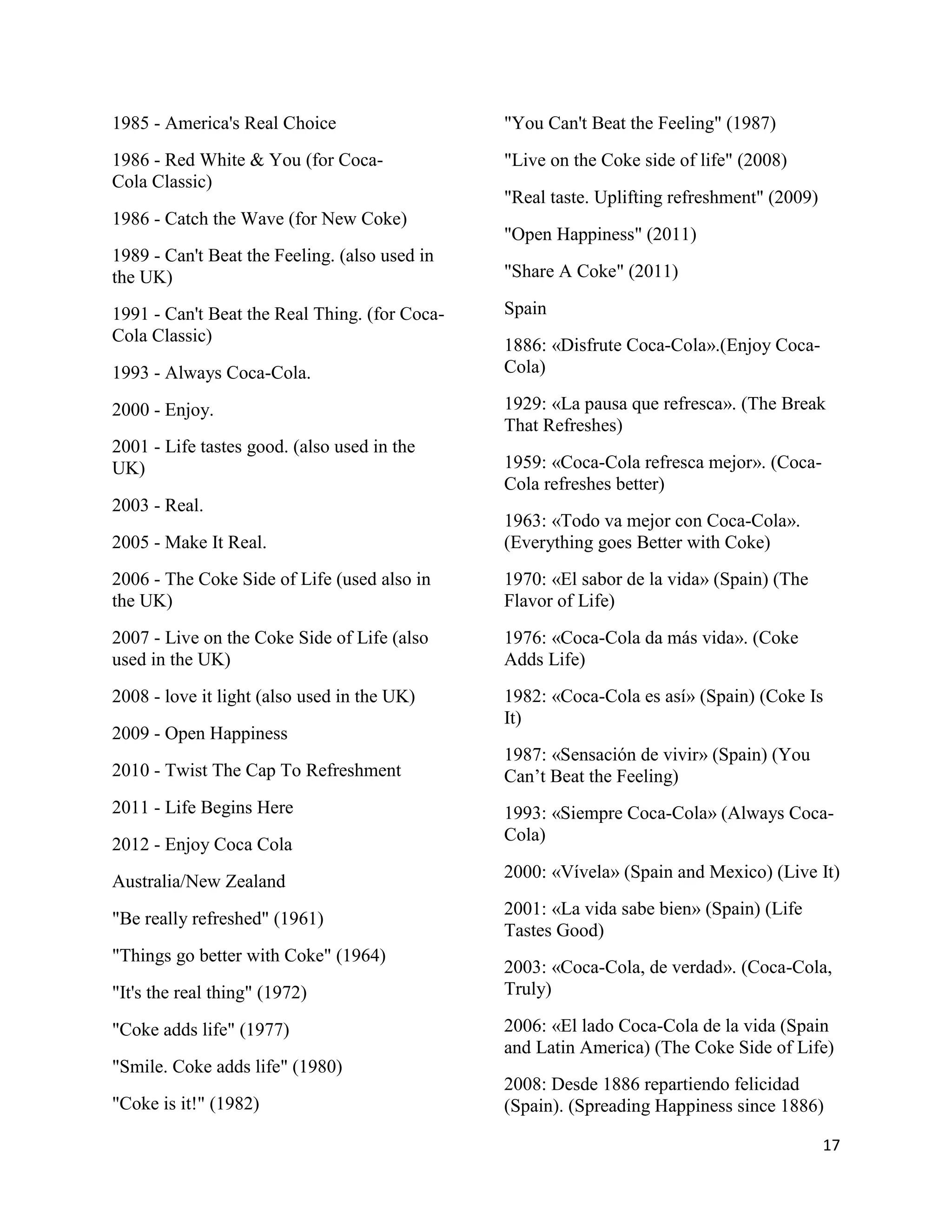 Coca cola brand audit | DOCX