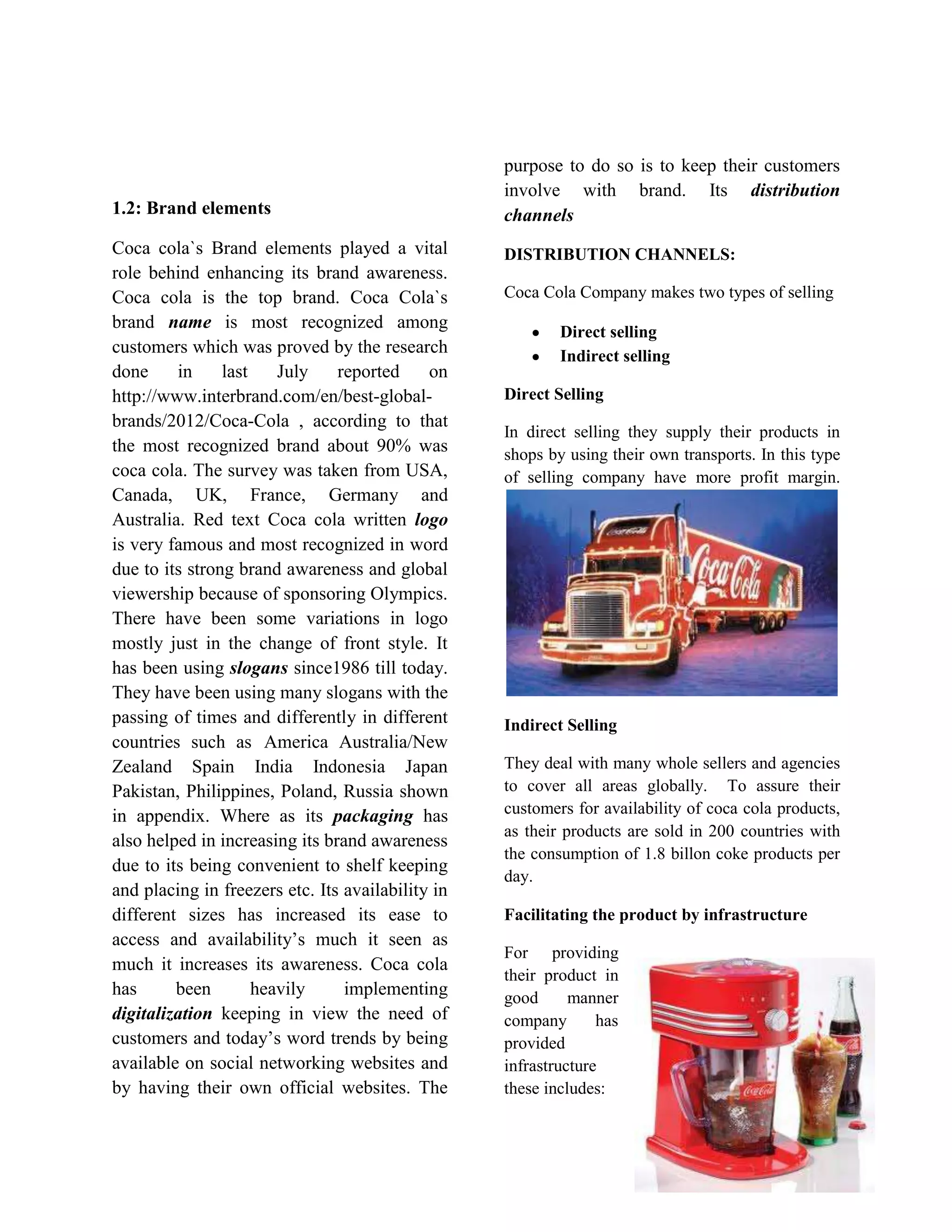 Coca cola brand audit | DOCX