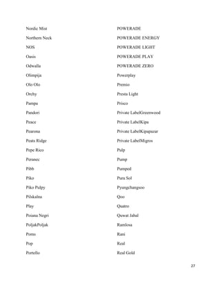 Coca cola brand audit | DOCX