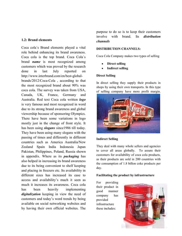 Coca cola brand audit | DOCX