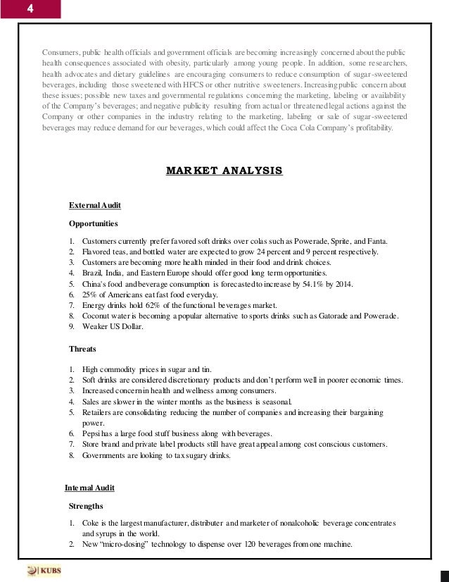 Coca cola business plan