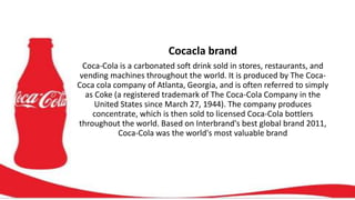 Coca-Cola brand , Challenges ,Future planning | PPTX