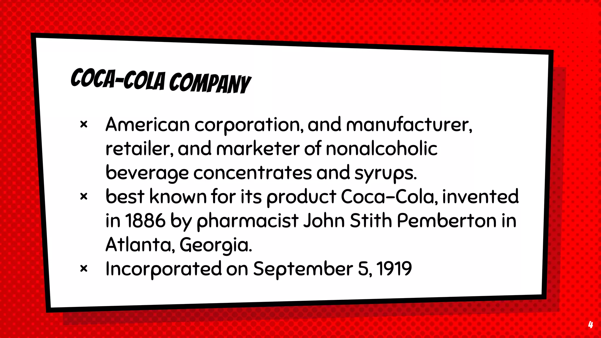 Coca cola company Analysis | PPTX