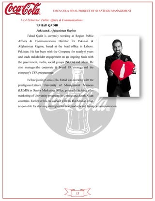 Coca Cola Company Strategic Management Project ( A Comprehensive ...