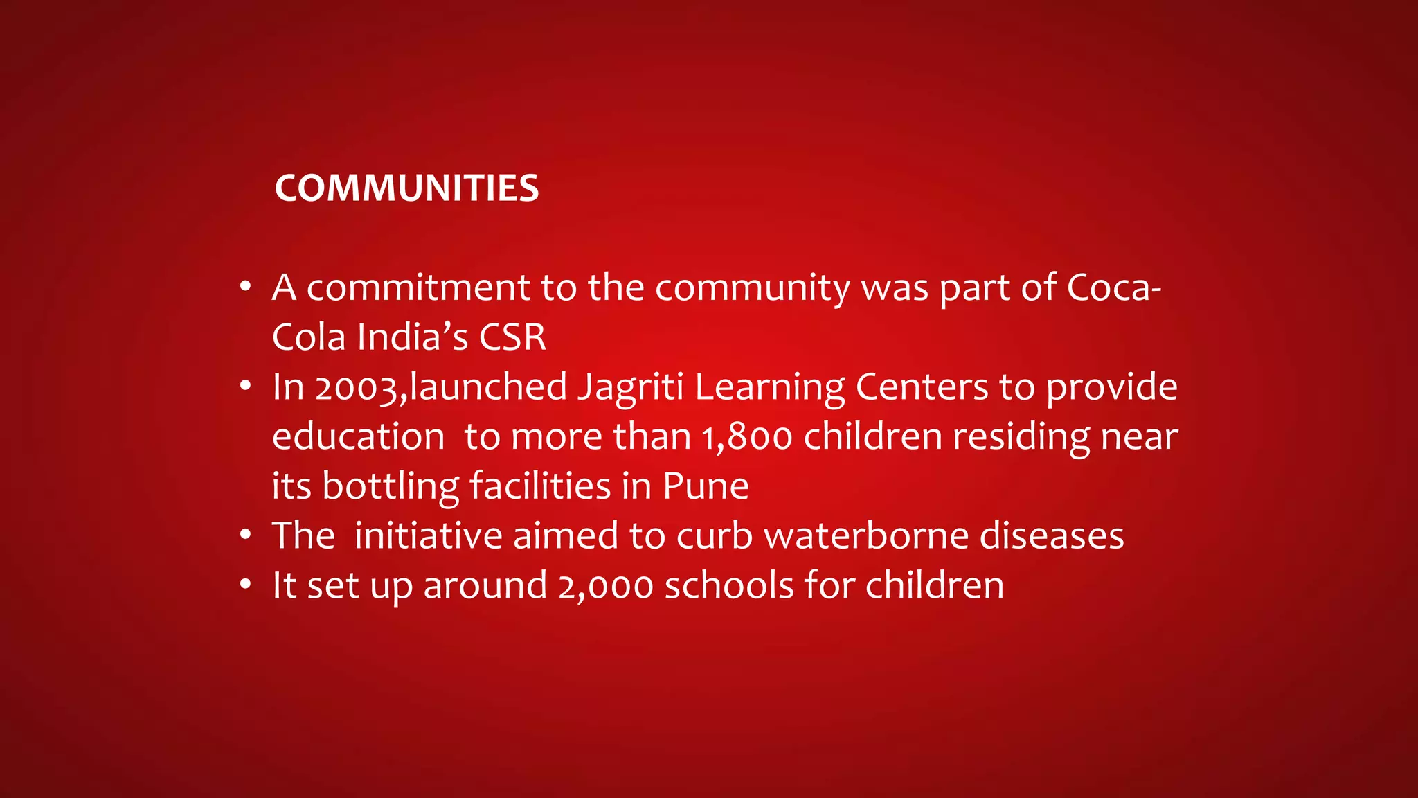 Coca cola csr | PPTX