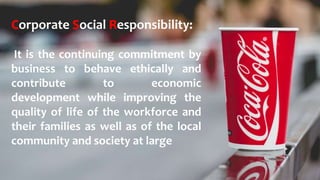 Coca cola csr | PPTX