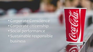 Coca cola csr | PPTX