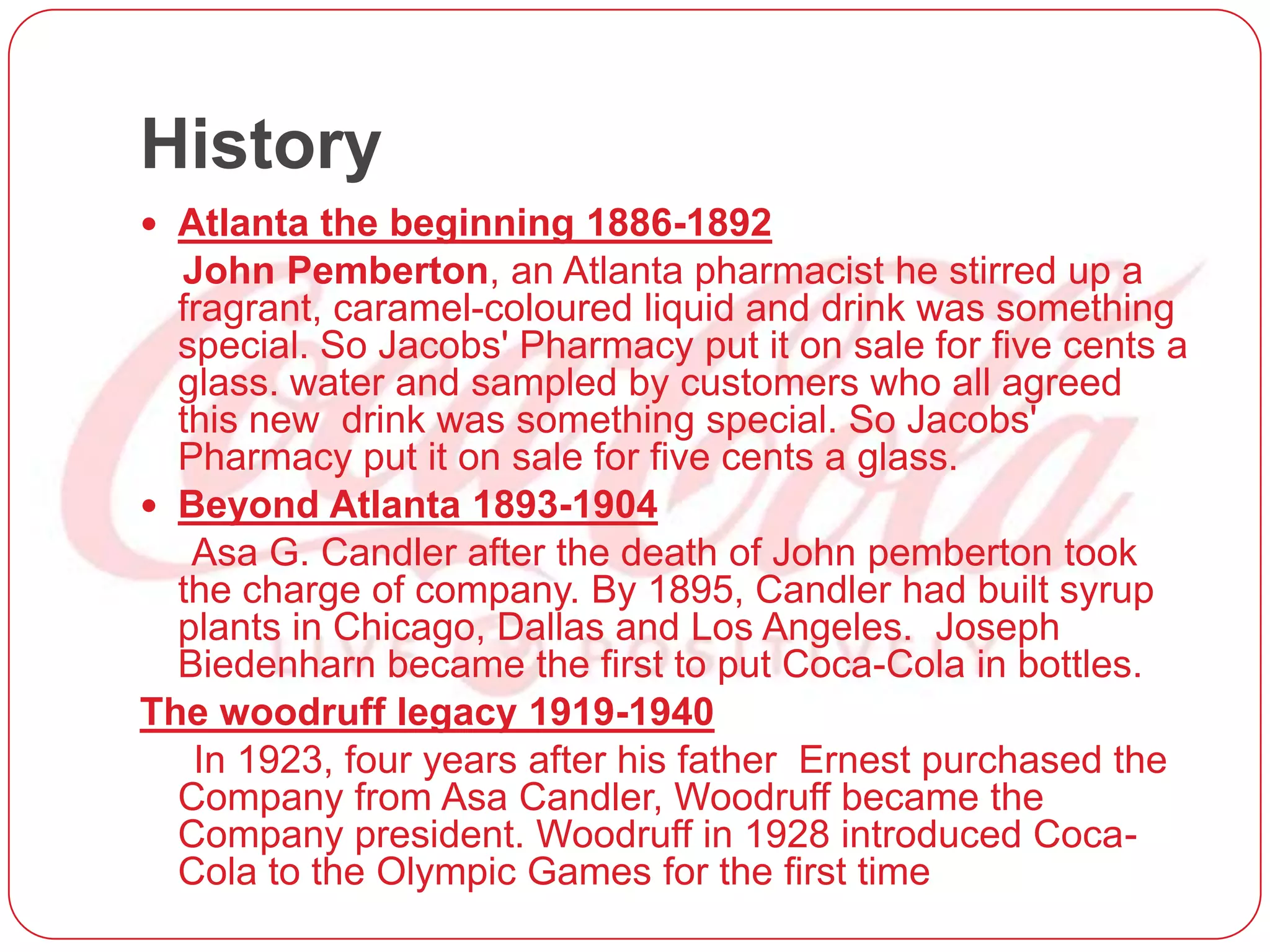 Coca cola e commerce | PPTX