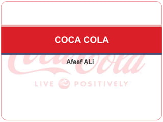 Coca cola e commerce | PPTX