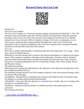 Coca Cola Income Statement | PDF
