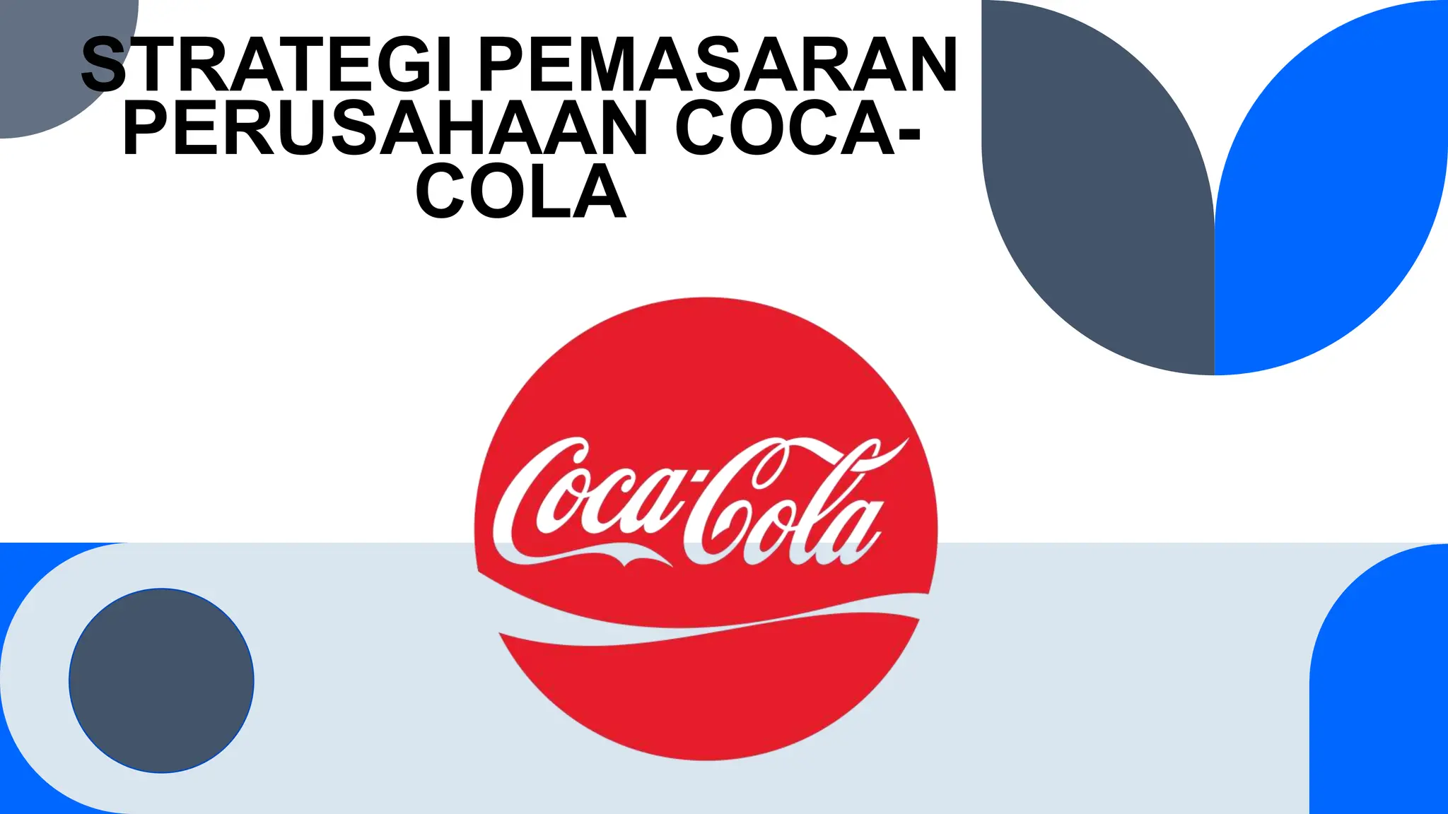 Coca Cola Indonesia merupakan perusahaan minuman siap saji | PPTX