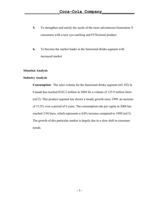 Coca Cola Marketing Plan | DOC
