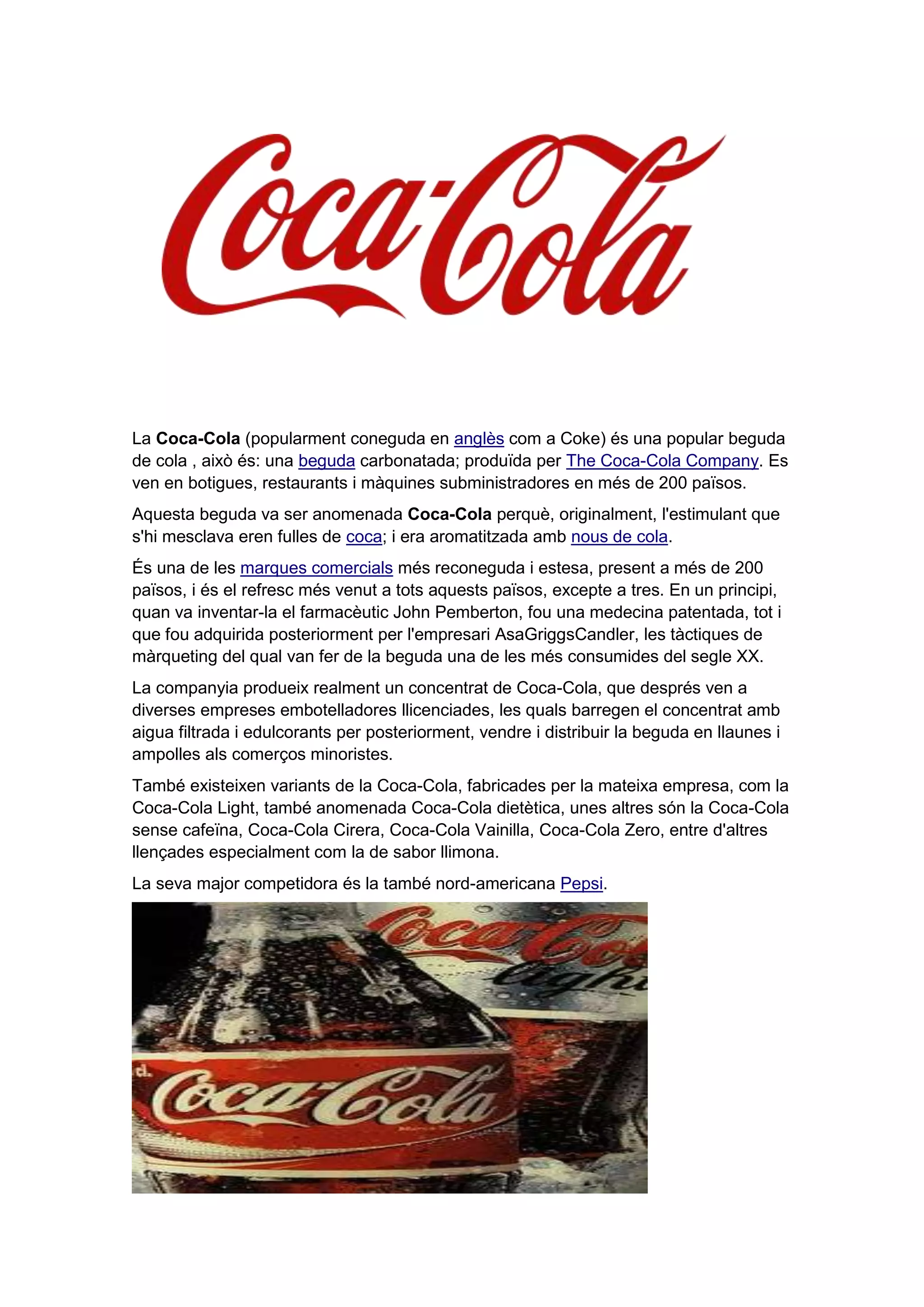 Coca cola | DOCX