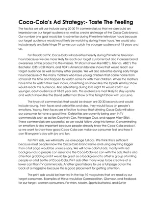 Introduction to coca cola | PDF