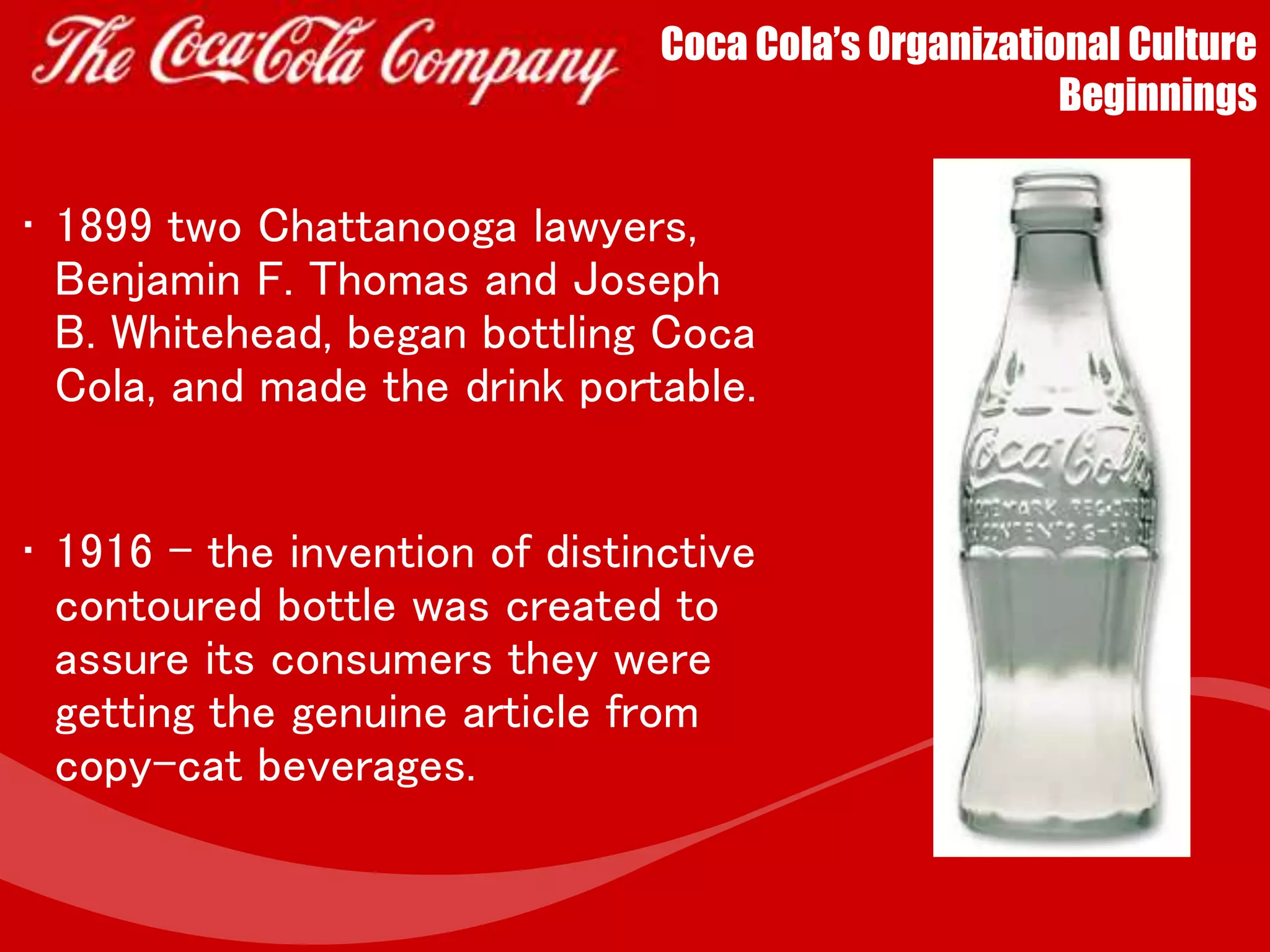 Coca Cola Organizational Culture | PPTX