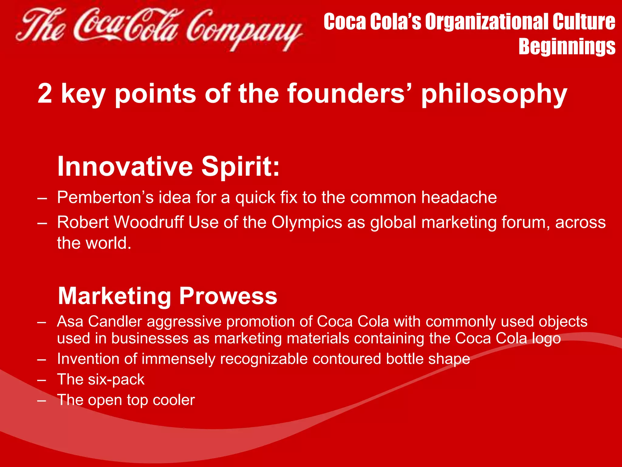 Coca Cola Organizational Culture | PPTX
