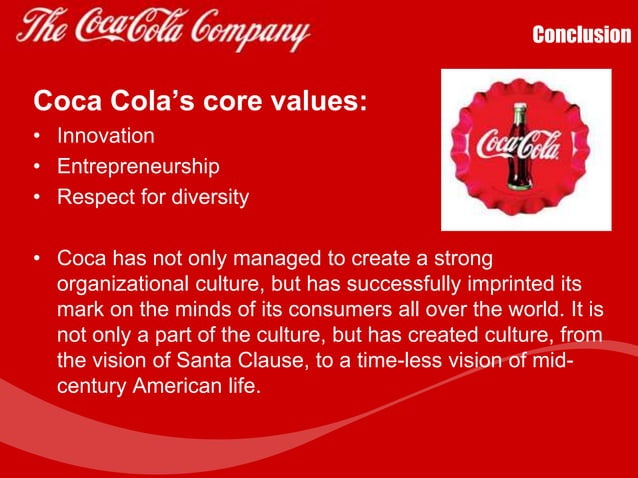 Coca Cola Organizational Culture | PPTX