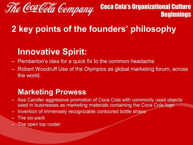 Coca Cola Organizational Culture | PPTX