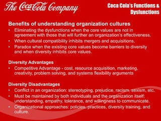 Coca Cola Organizational Culture | PPTX