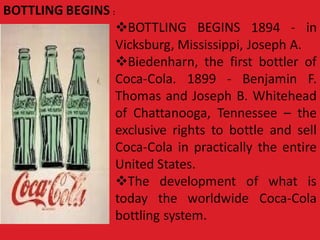 Coca cola History ppt | PPT