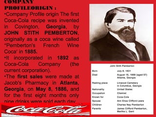 Coca cola History ppt | PPT