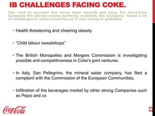 Coca Cola PEST & SWOT analysis. | PPTX